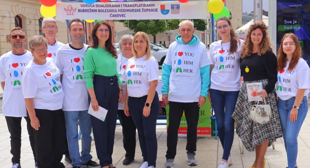 FOTO Udruga bubrežnih bolesnika obilježila Nacionalni dan darivanja organa i tkiva u Čakovcu ...