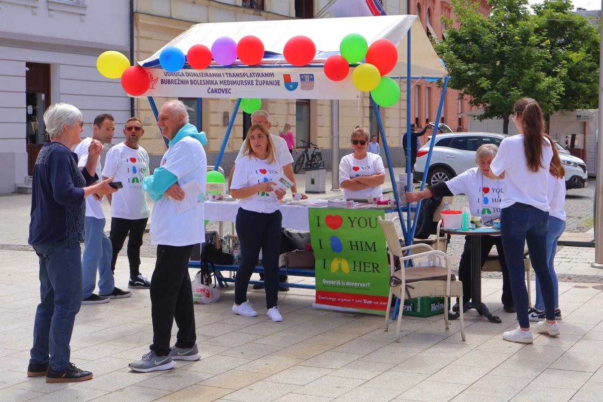 FOTO Udruga bubrežnih bolesnika obilježila Nacionalni dan darivanja organa i tkiva u Čakovcu ...